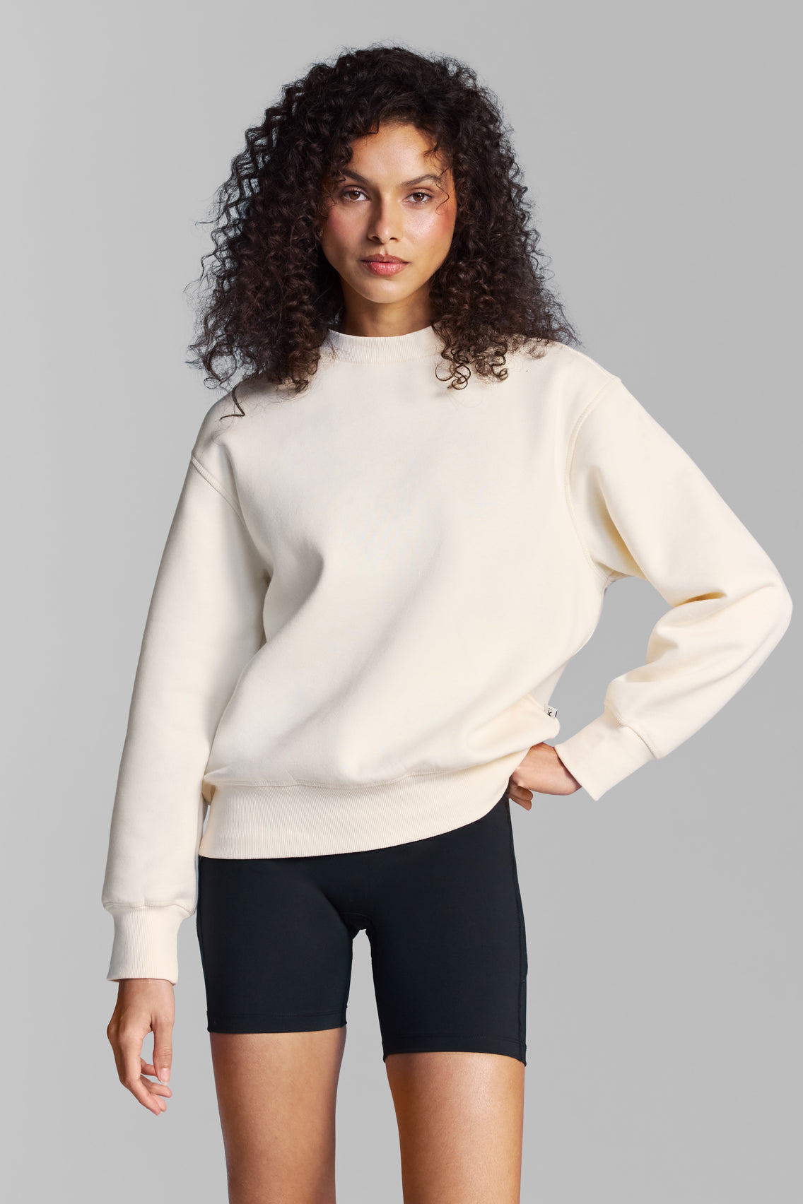 Cream Classic Sweatshirt | Women's Activewear UK – Kerlora